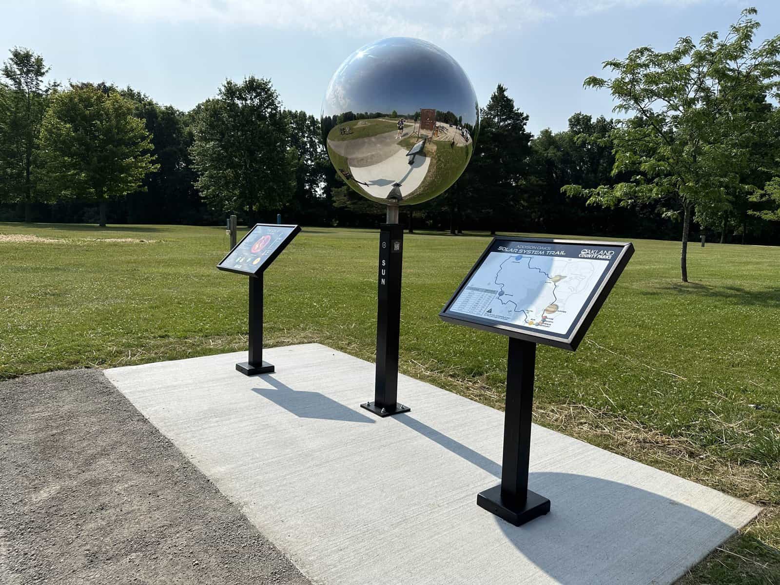 New Solar System Trail at Addison Oaks County Park