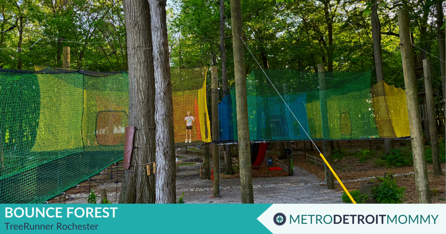 Discover Bounce Forest TreeRunner Rochester Hills | Metro Detroit Mommy